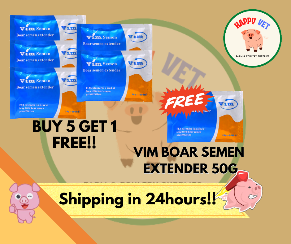 VIM 7-9 days Boar Semen Extender Powder 50g Long term extender pig ...