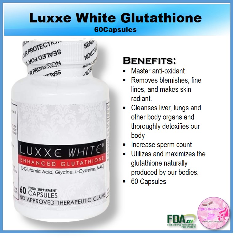 Luxxe White Enhanced Glutathione 775mg 60 Capsules | Lazada PH