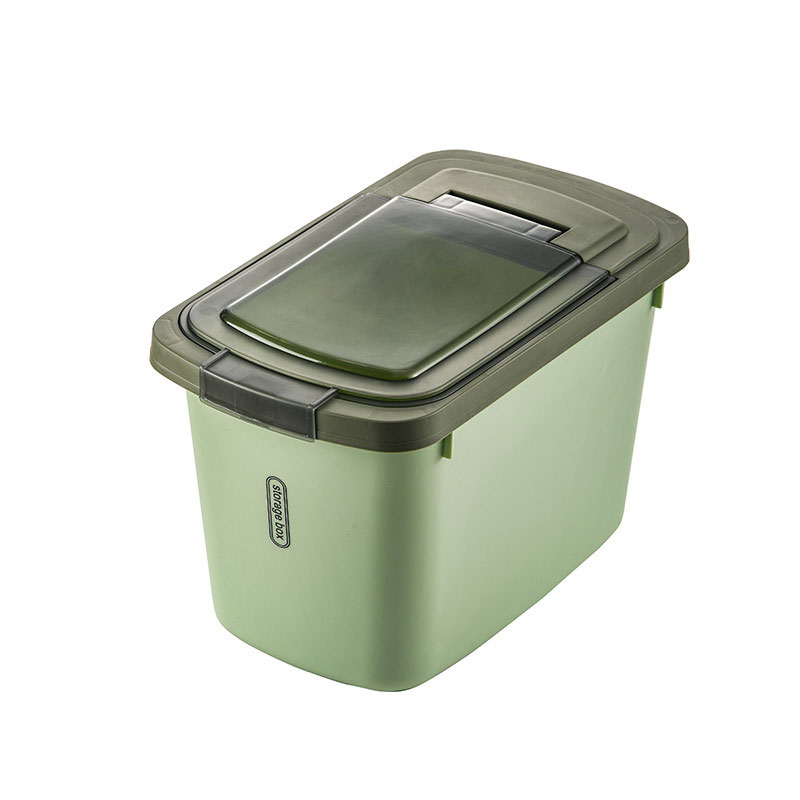 JFS Rice Storage Box Dry Food Storage Rice Dispenser Plastic Box with ...