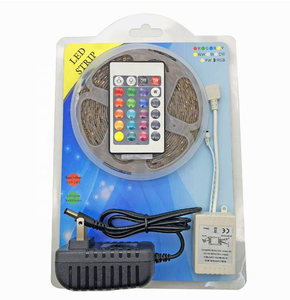 EG 5M/10M 12V Smd 2835 54Led Ip65 Waterproof Rgb Strip With Ir Remote Control Rgb Strip Light ...