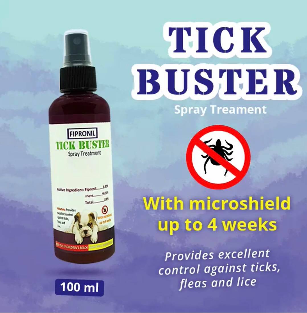 Ticks Buster Spray Treatment against Fleas, lice and Ticks for Dog and ...