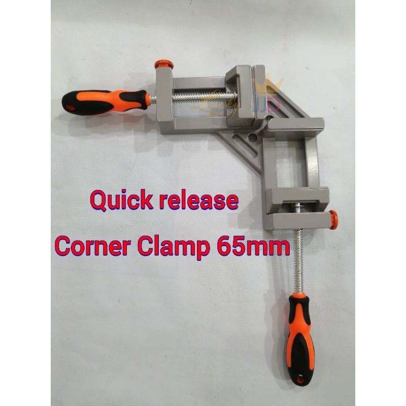 90° Corner clamp with durable quick release Jaw opening 65mm | Lazada PH