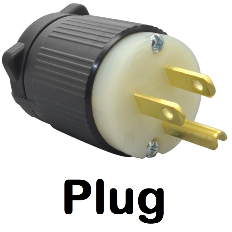 Industrial Grade Nema 5-15 Rewireable American 3 Pin Straight Blade ...