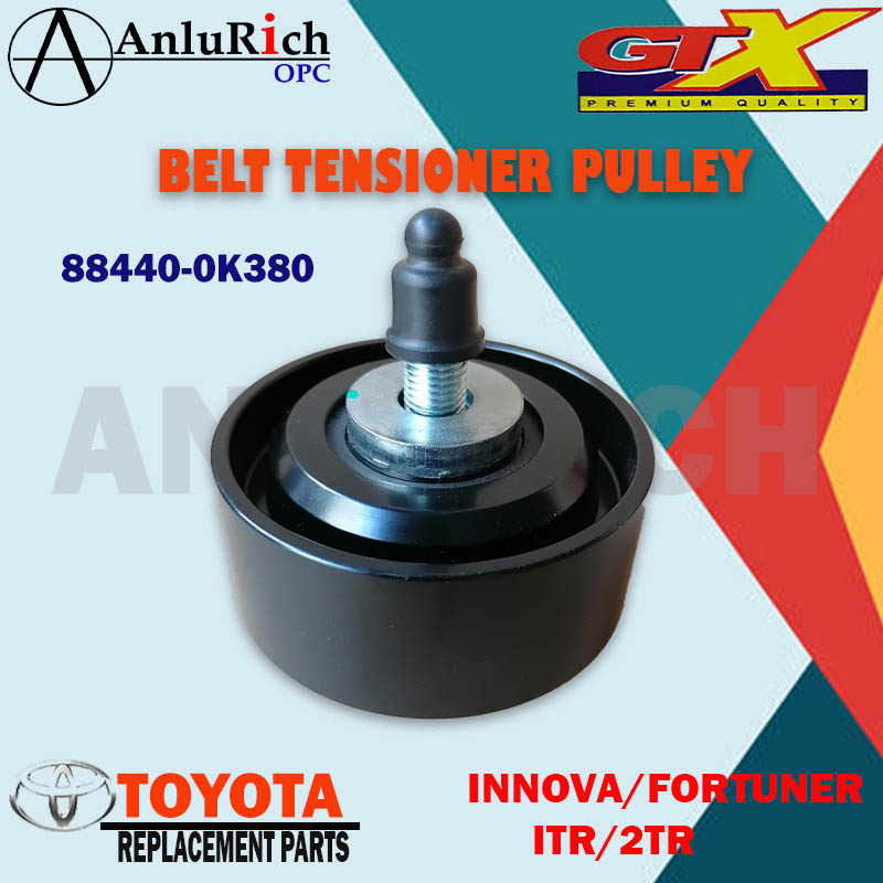 BELT TENSIONER PULLEY TOYOTA INNOVA/FORTUNER GAS ITR/2TR GTX PART NO ...