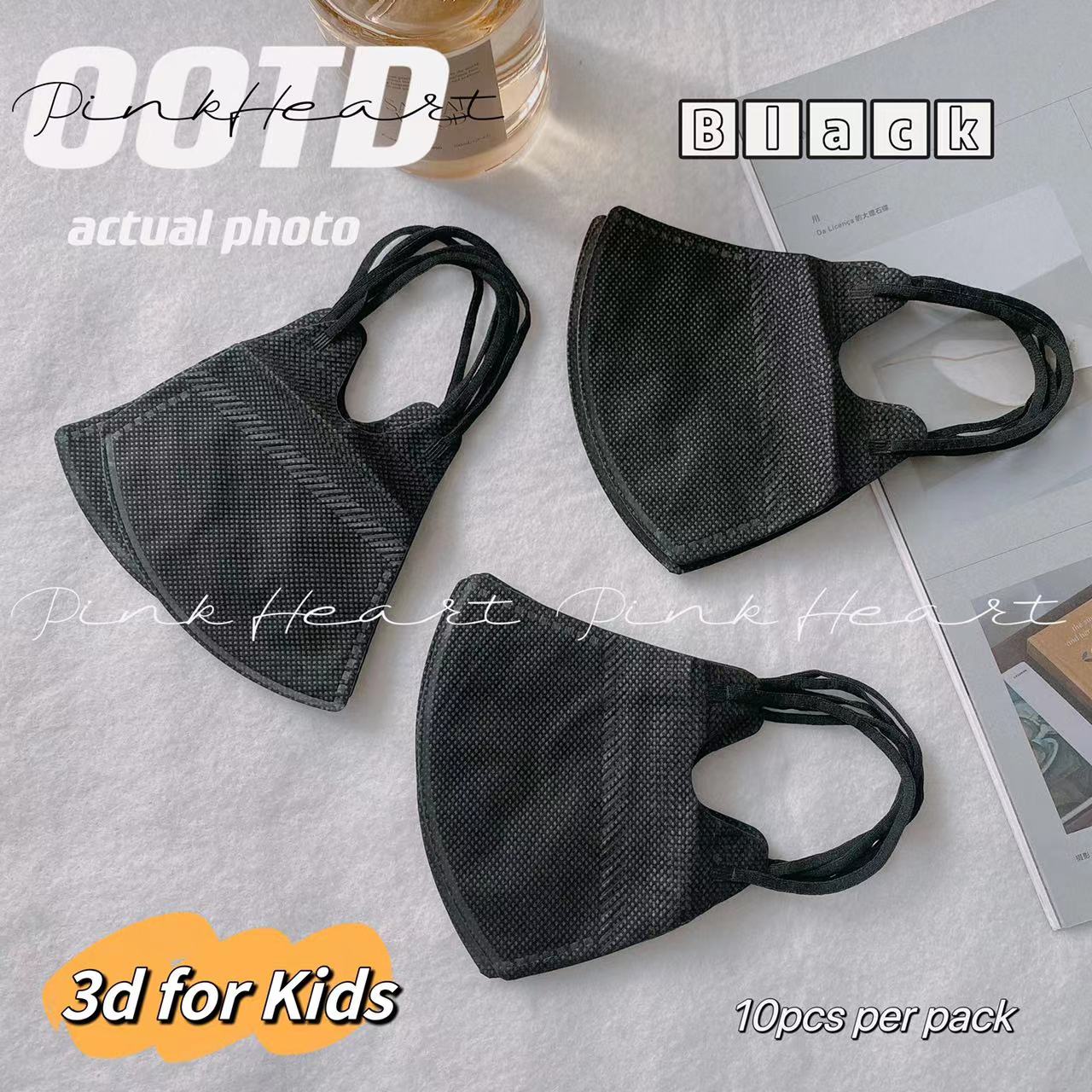 3d face masks for kids 10pcs plain | Lazada PH