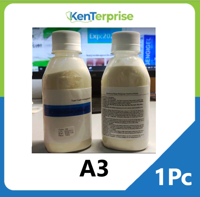 Dental Acrylic Powder Self Curing Powder Denture base Polymer 100g ...