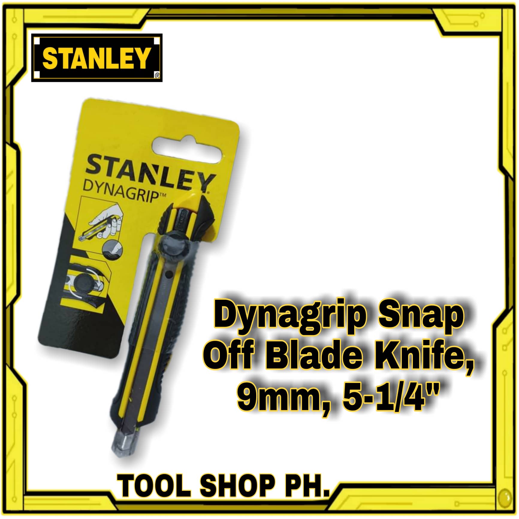 STANLEY STHT10409-8 DYNAGRIP SNAP-OFF KNIFE 9MM | Lazada PH