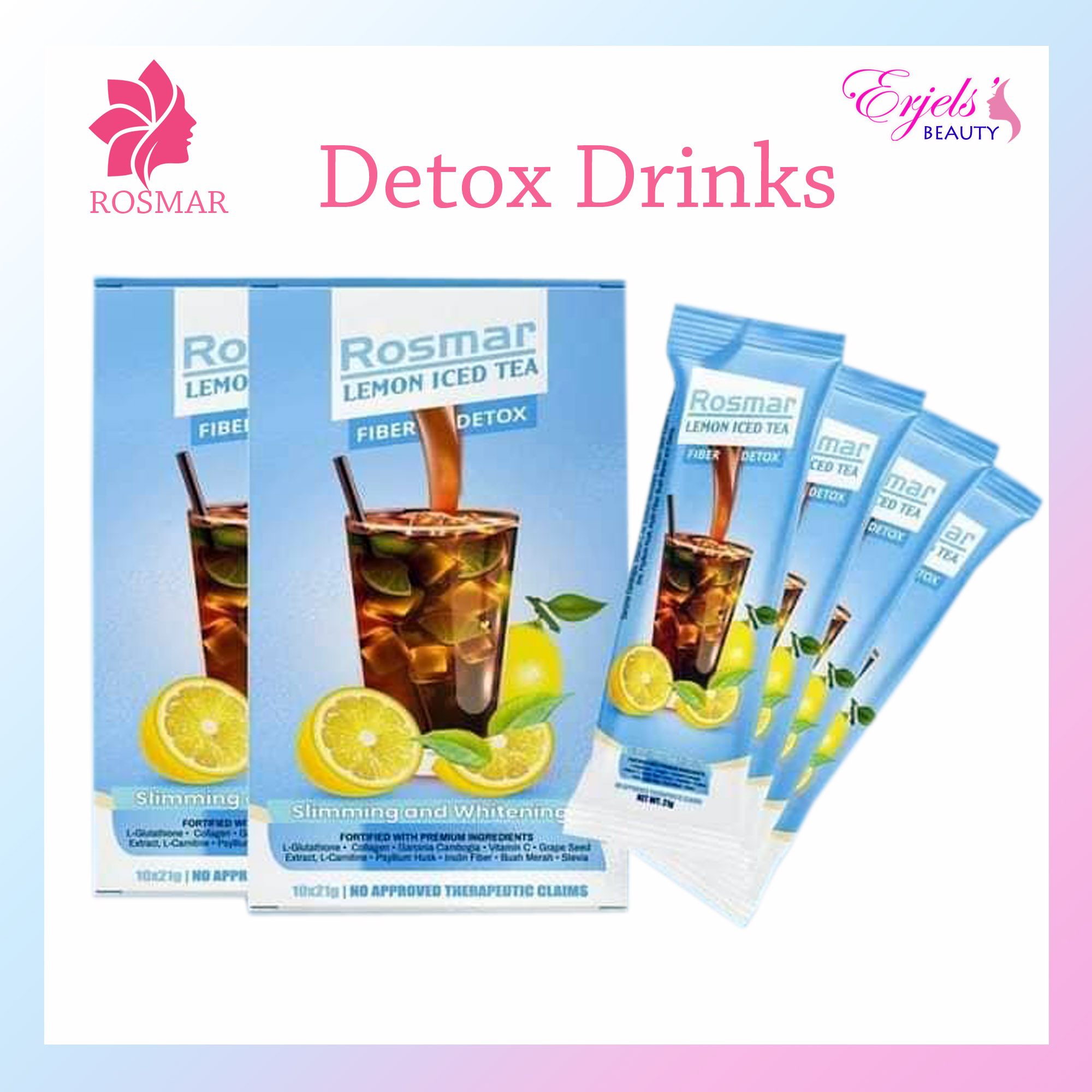 ROSMAR Detox Drinks | Lemon-Lychee-Coffee-Choco | Lazada PH