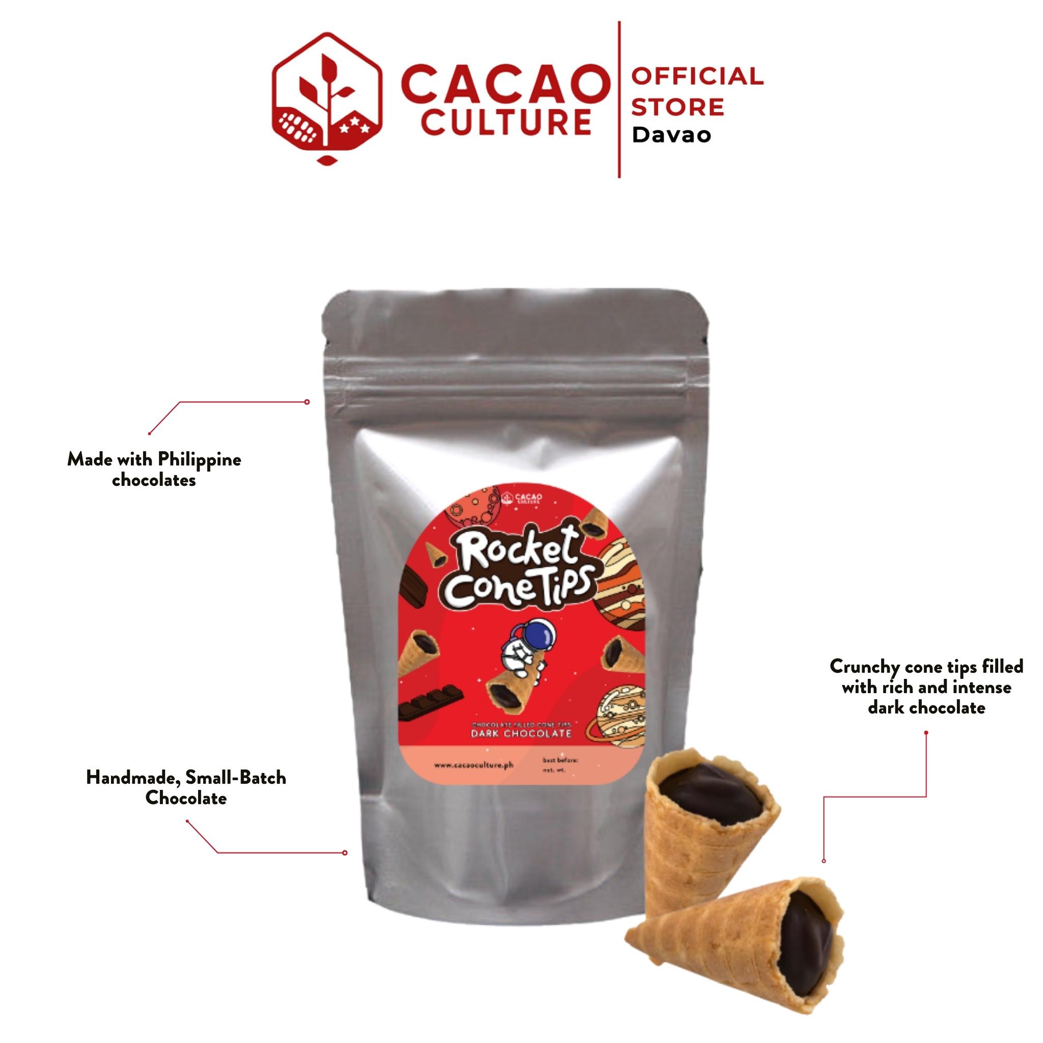 Cacao Culture - Rocket Cone Tips - Dark Chocolate - 100g - Chocolate ...