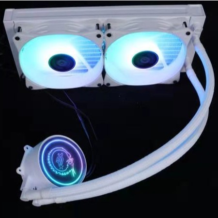 CPU Cooler YGT DF-240 WHITE CPU Liquid Cooler All-in-one Liquid CPU Cooler with 5v 3PIN Aura ...