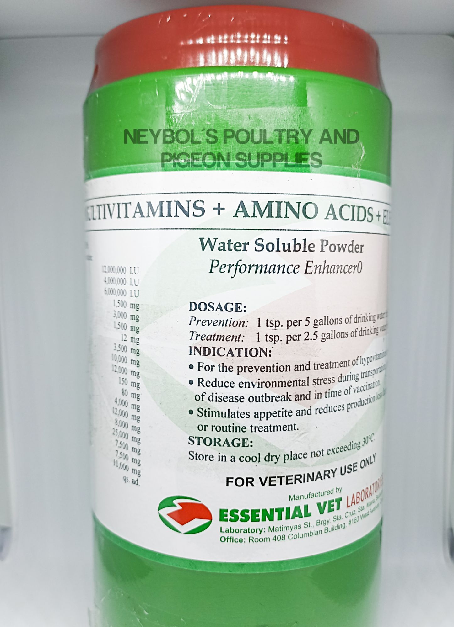 ESSENTIAL VET MULTIVITAMINS AND ELECTROLYTES WITH AMINO REPACKED 200 ...