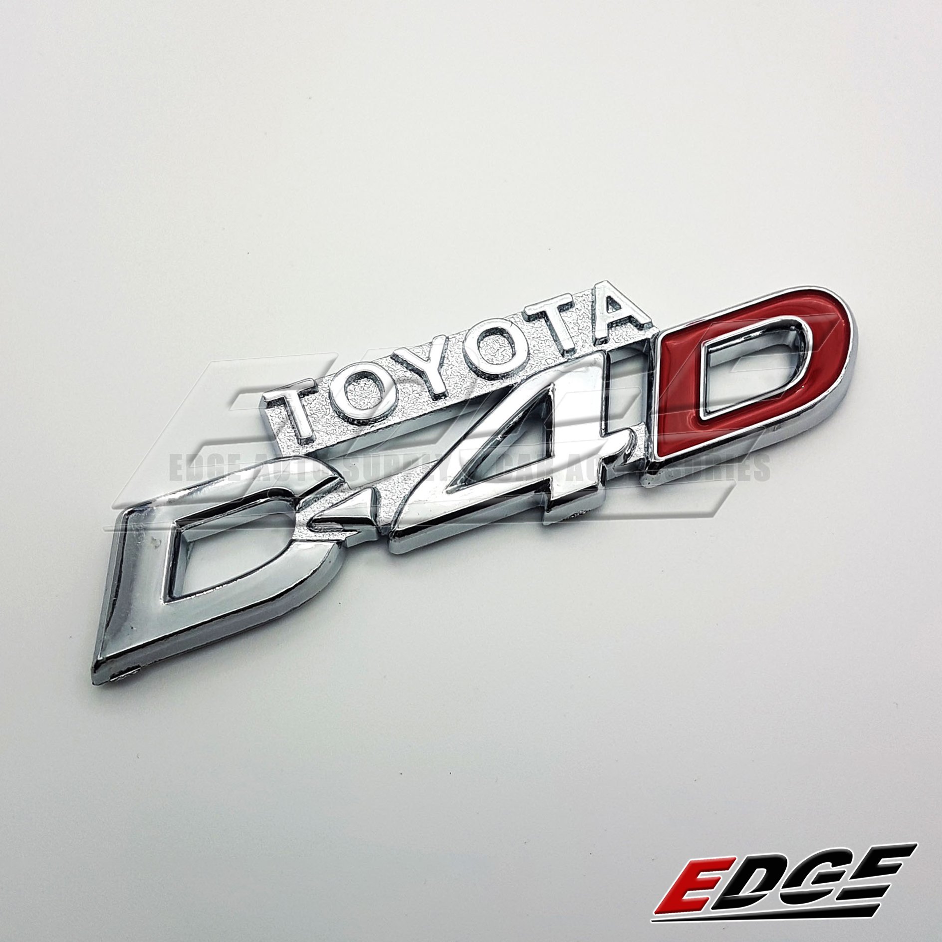 Emblem - Toyota D-4D - Chrome/Red - 2.6x9.5cm // d4d toyota sport ...