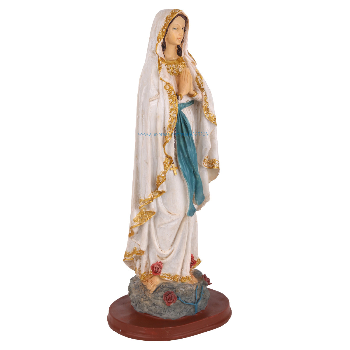 Virgin Mary Blessed Praying Madonna Statue Our Lady of Lourdes Figure ...