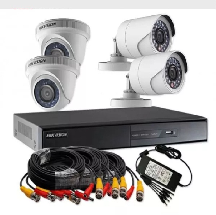 Hikvision Brand 4 Channel DIY Package (2MP) CCTV Camera CCTV Easy Set ...
