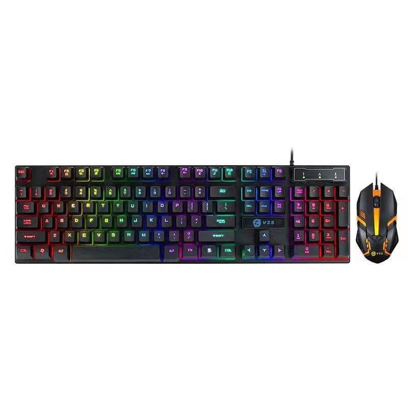 V2S KM500 Gaming Wireless Keyboard and mouse USB Mechanical Feel ...