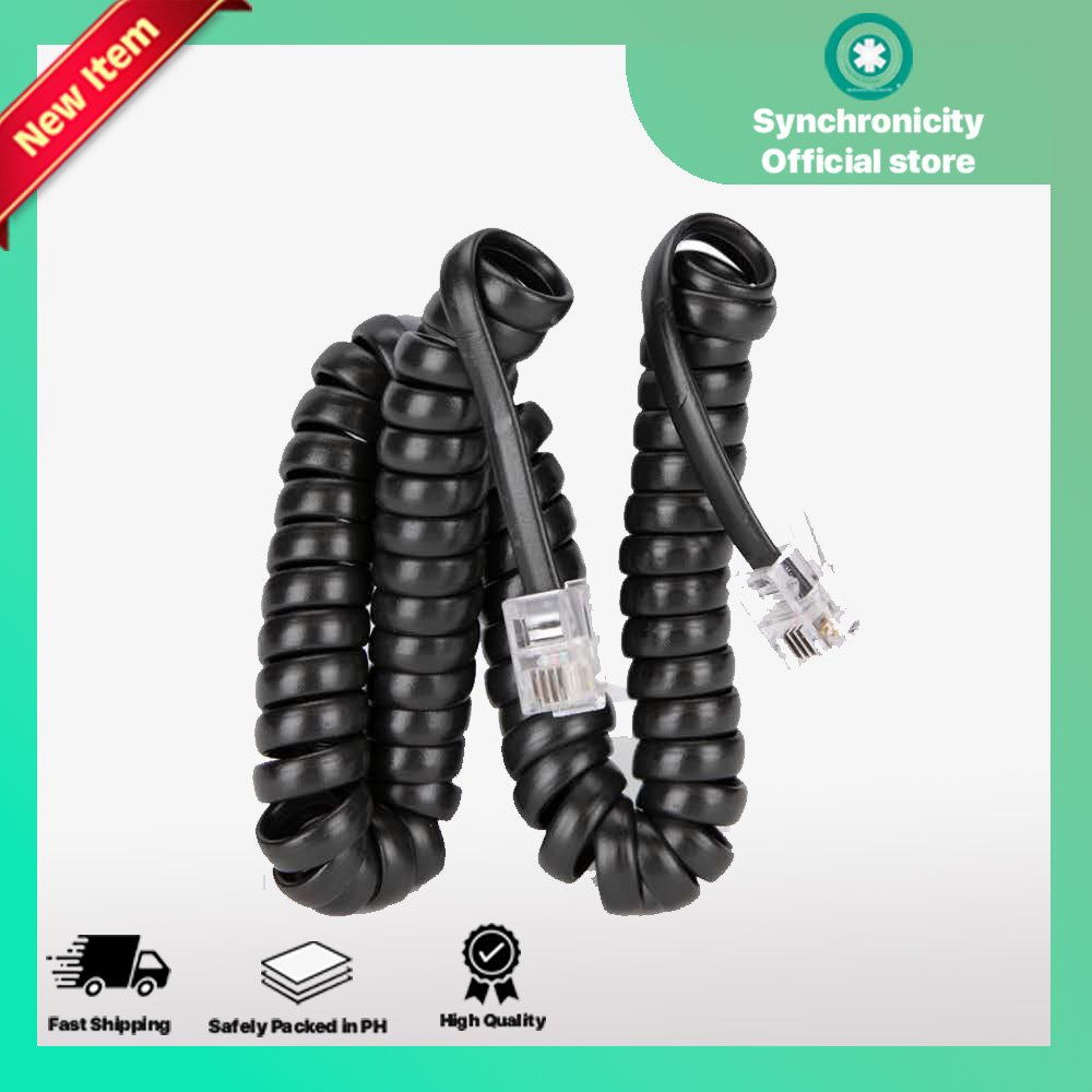 Telephone Spiral Cord 7FT 14FT | Lazada PH
