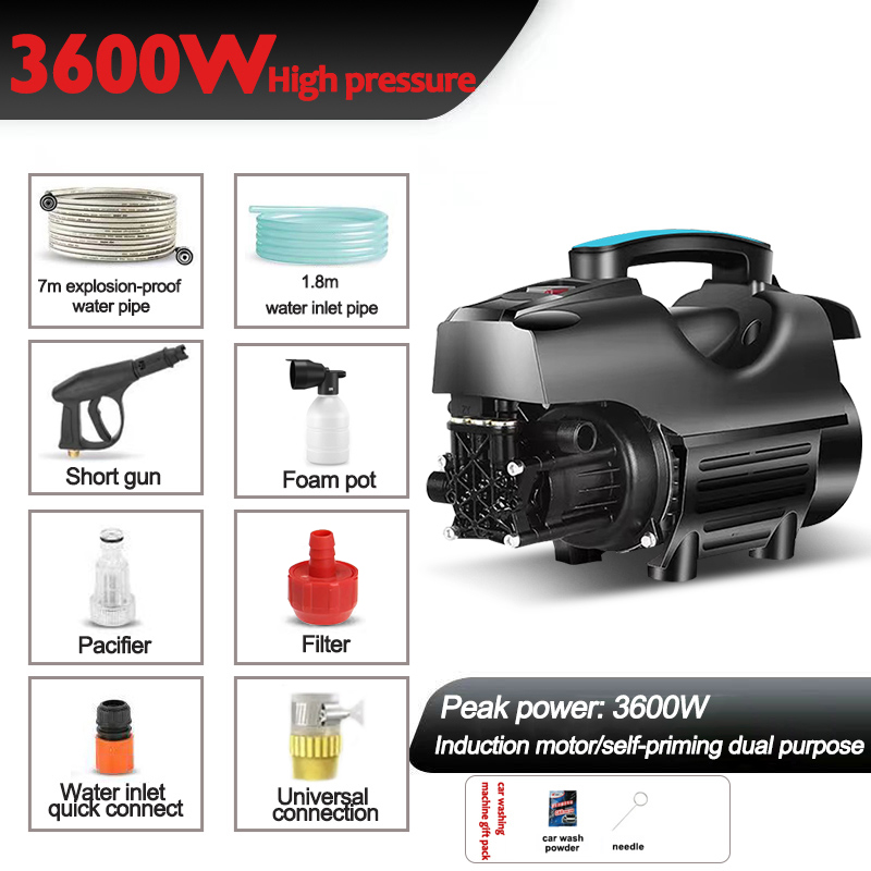 3600W High Power Car Washing Machine Portable High Pressure Washer Heavy Duty Household ...