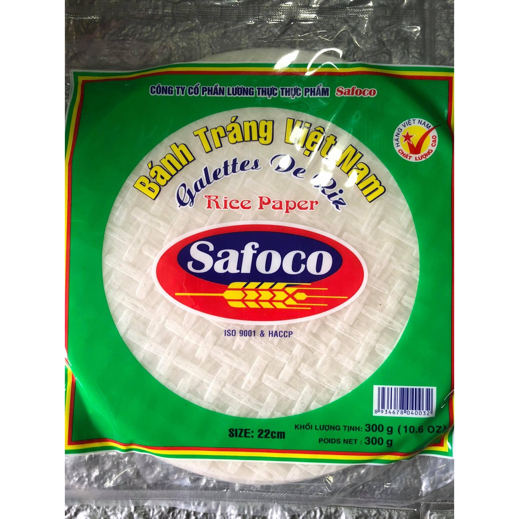 Rice Paper Safoco 22cm 300g Rice Wrapper Banh Trang Springrolls | Lazada PH