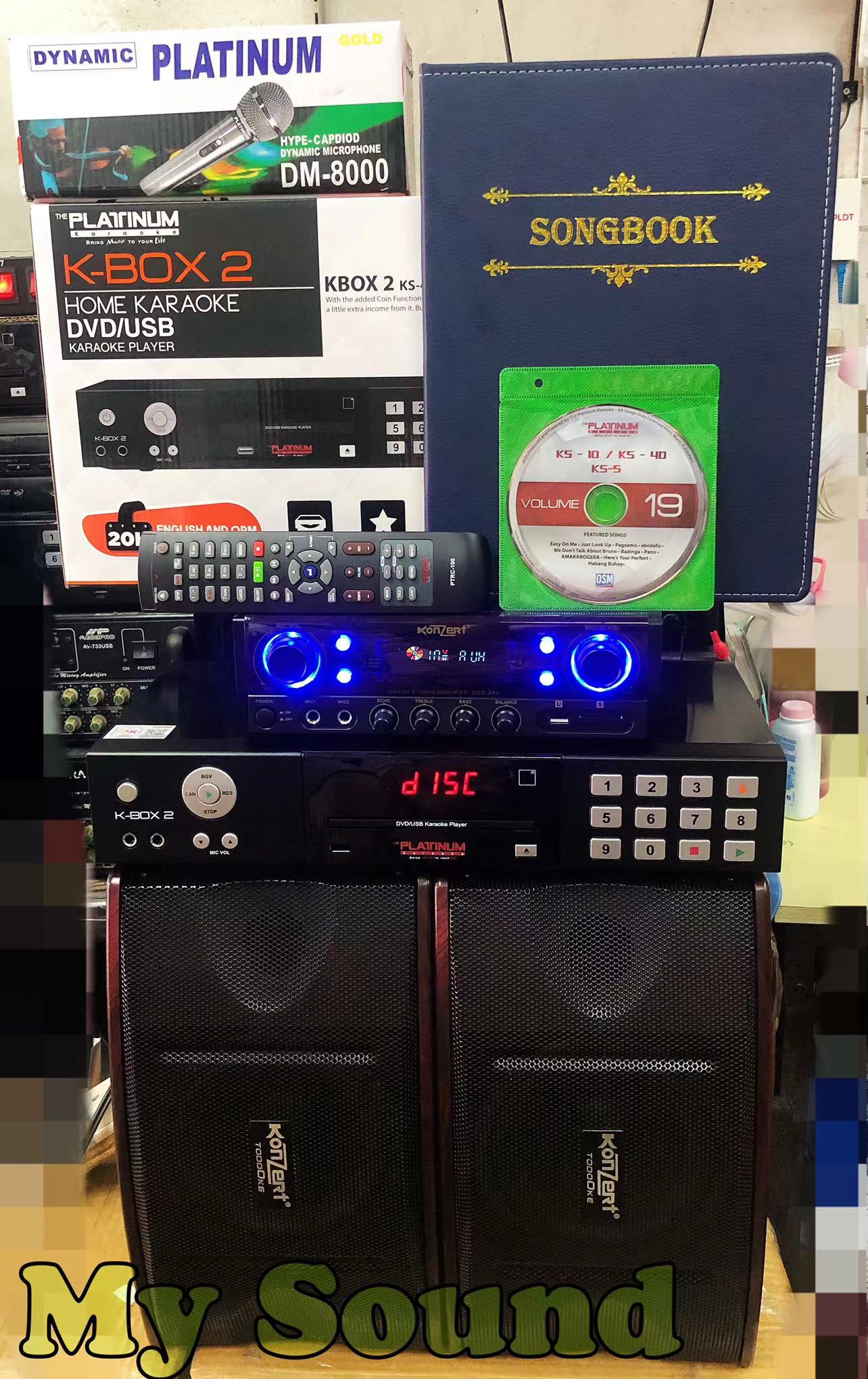 VIDEOKE SET KONZERT KCS-212 and PLATINUM KBOX2/KS-40 20K SONGS KARAOKE ...