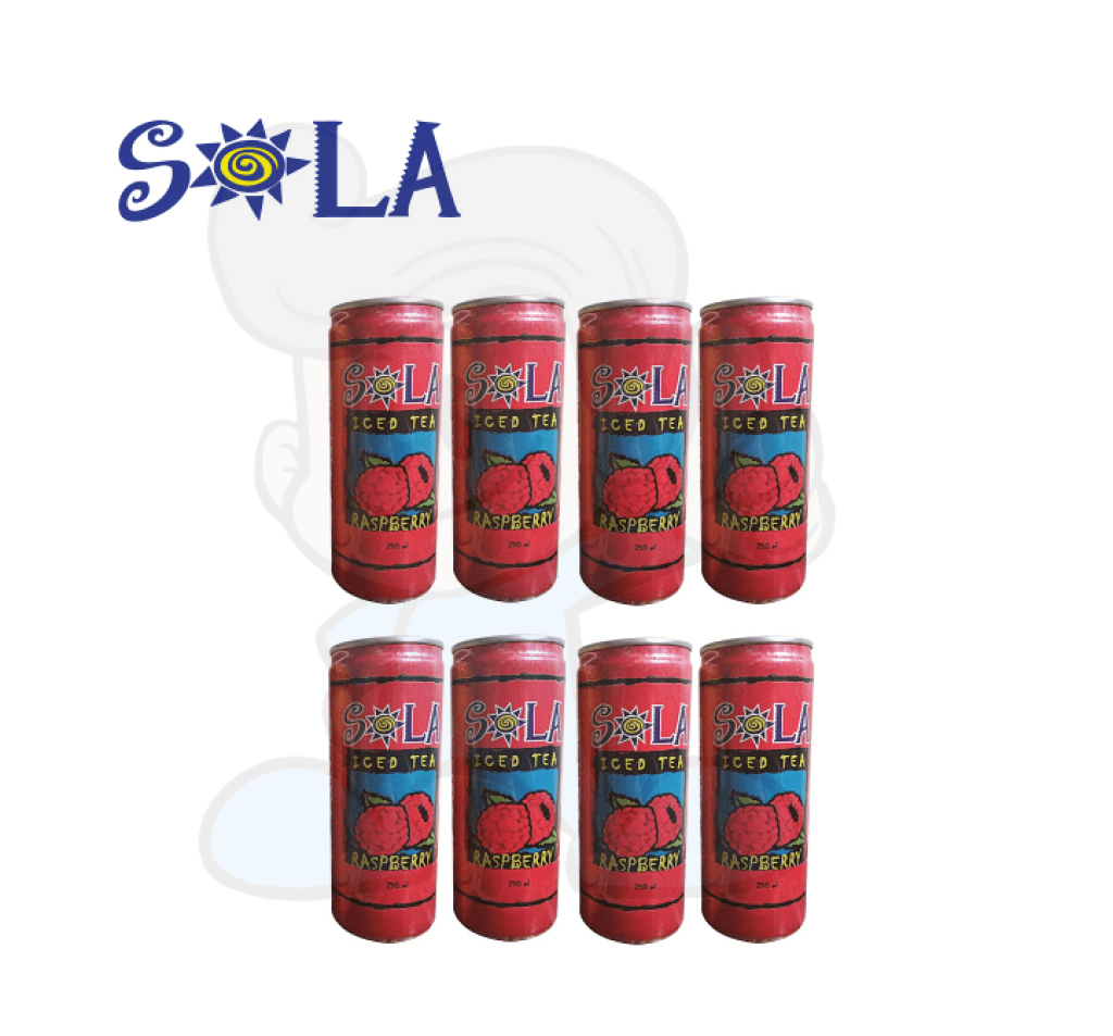 SOLA Iced Tea Raspberry (8 x 250ml) | Lazada PH