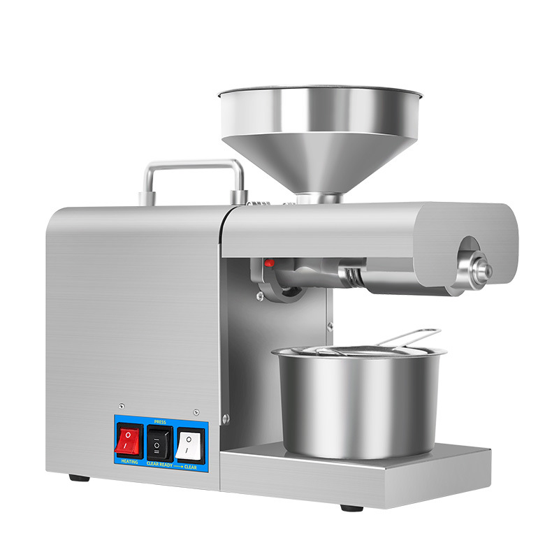 1500W Automatic family small oil press machine 304 stainless steel cold ...