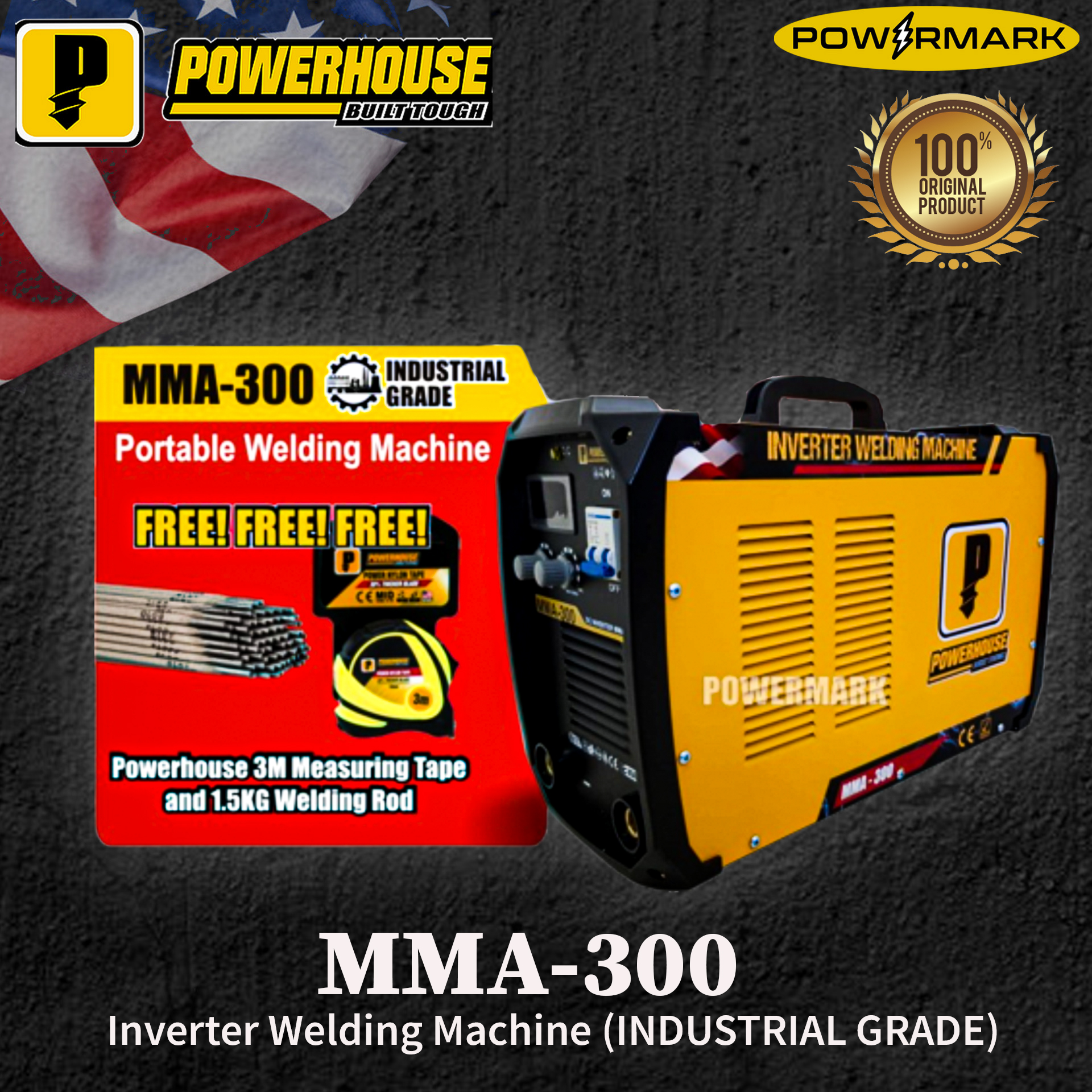 POWERHOUSE MMA-300 Inverter Welding Machine (Hyper Series) with FREE ...