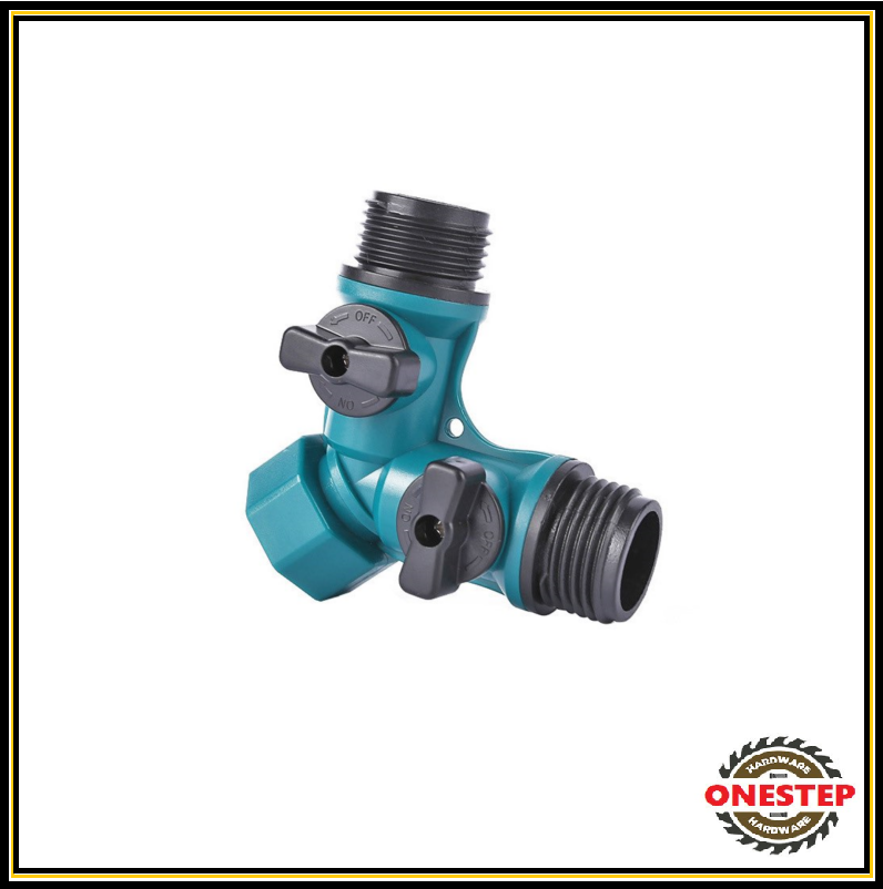 2 Way Garden Hose Splitter Y-Type Watering Connector Distributor ...