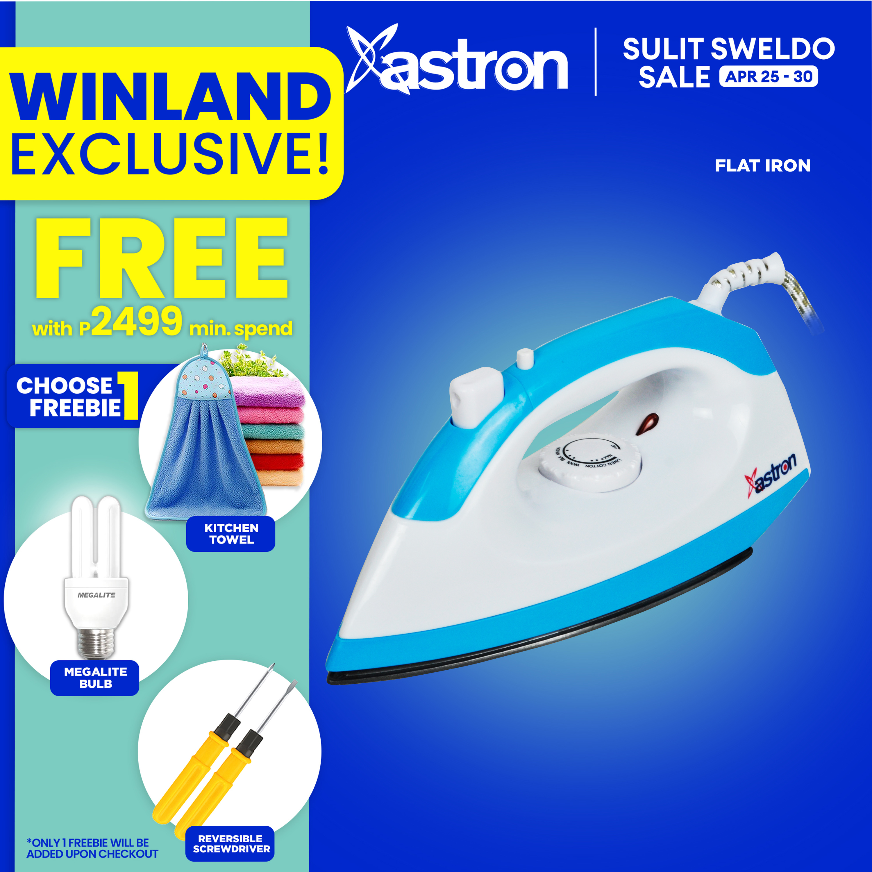 ASTRON by Winland Automatic Flat Iron for Clothes with Water Sprayer ...