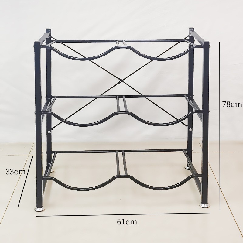 【COD&Local】5 Tier Water Bottle Holder Organizer Drinking Water Rack ...