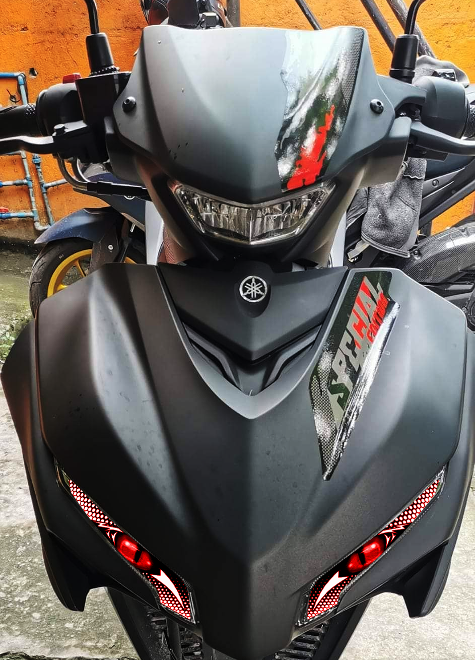 Winker For Yamaha Sniper 155 Red Angry Toothless Eye's | Lazada PH