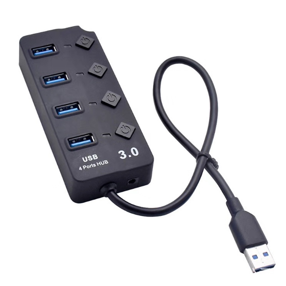 4 Ports USB Hub Extension 3.0 Hub 5GBPS High Speed with Switch Line ...