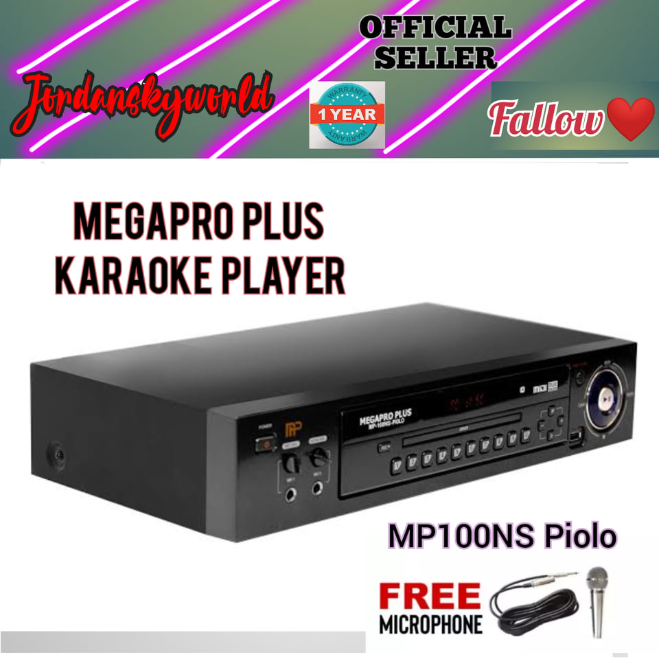 Karaoke Player MP-100NS Piolo Megapro Plus with Vol.69 with Free Microphone DM-8000 | Lazada PH