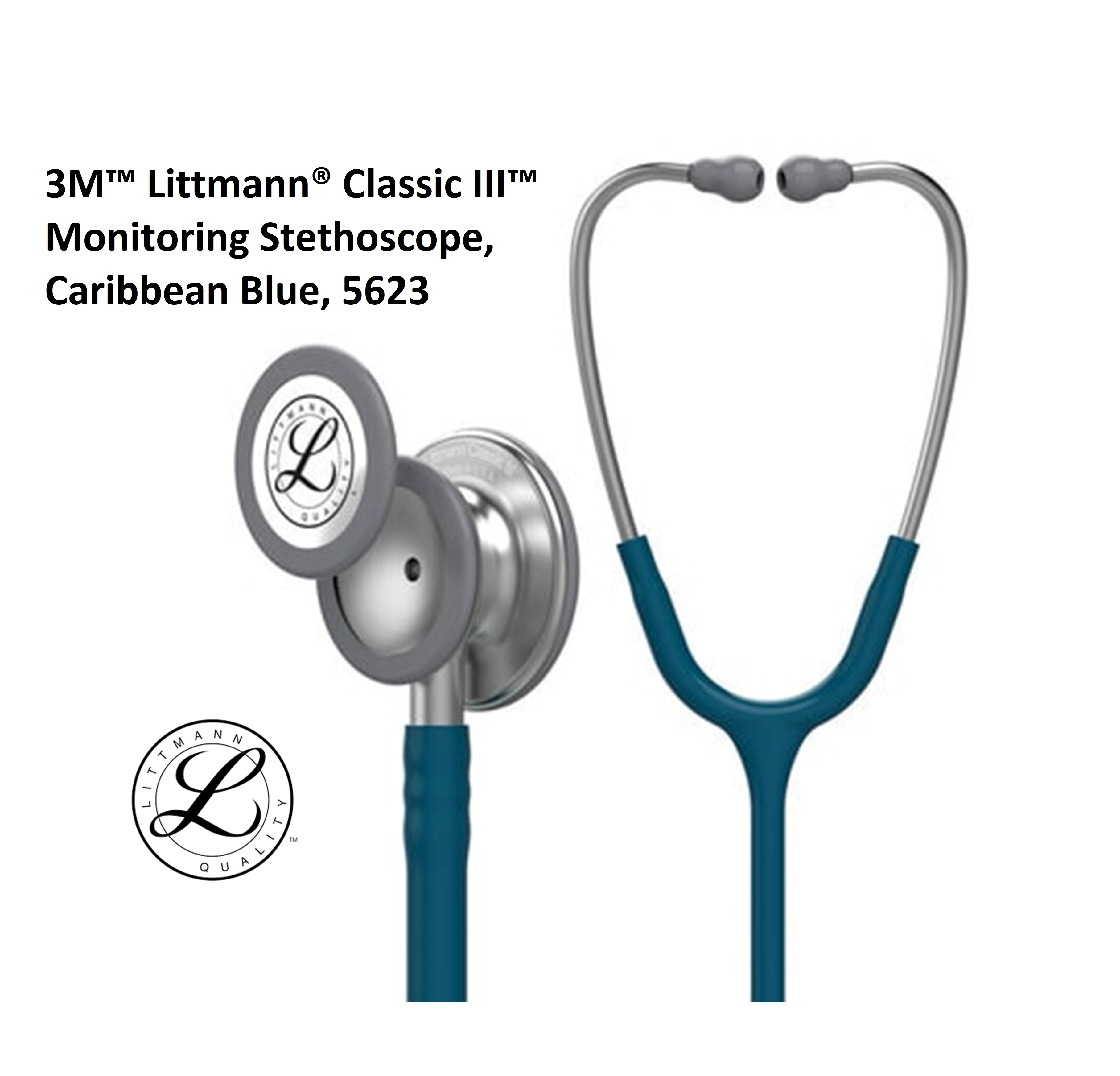 Littmann Classic III Stethoscope Caribbean Blue 5623 ((AUTHENTIC ...