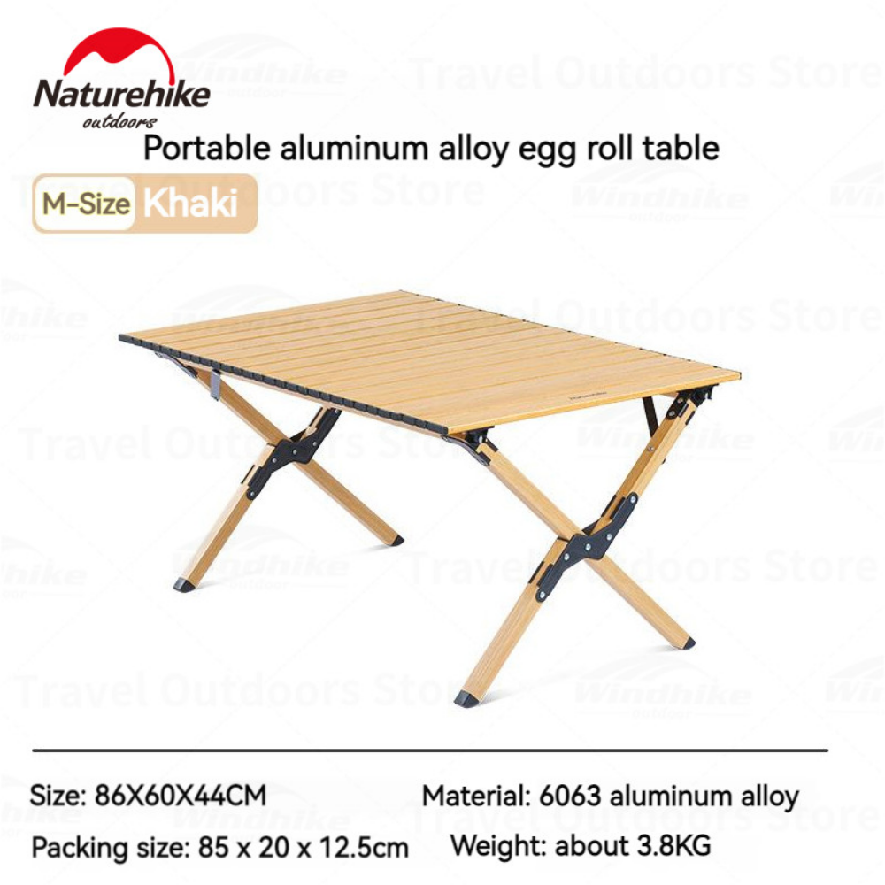 Naturehike Foldable Table Aluminum Alloy Egg Roll Table Portable ...