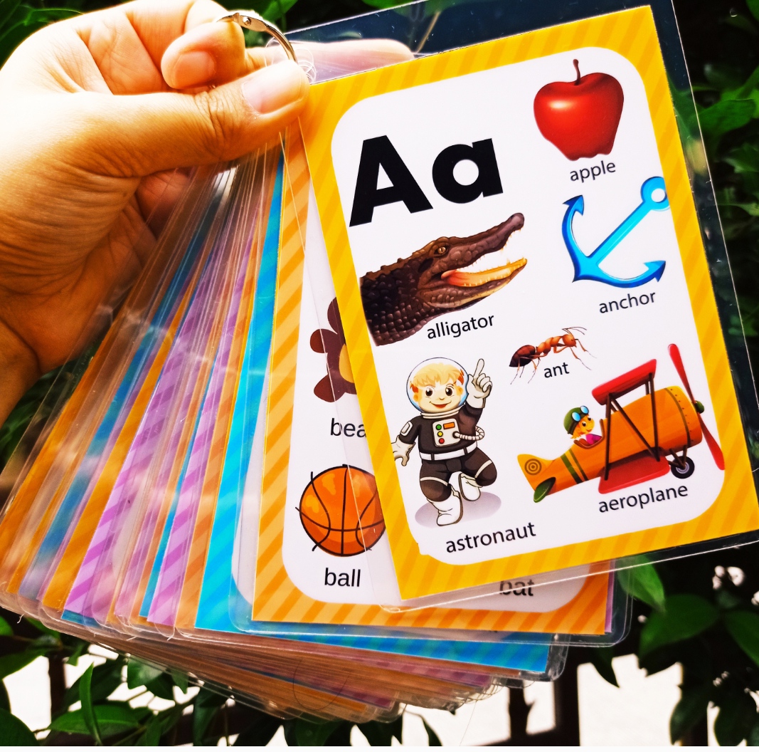 Phonics alphabet reading laminated flash cards for kids | Lazada PH