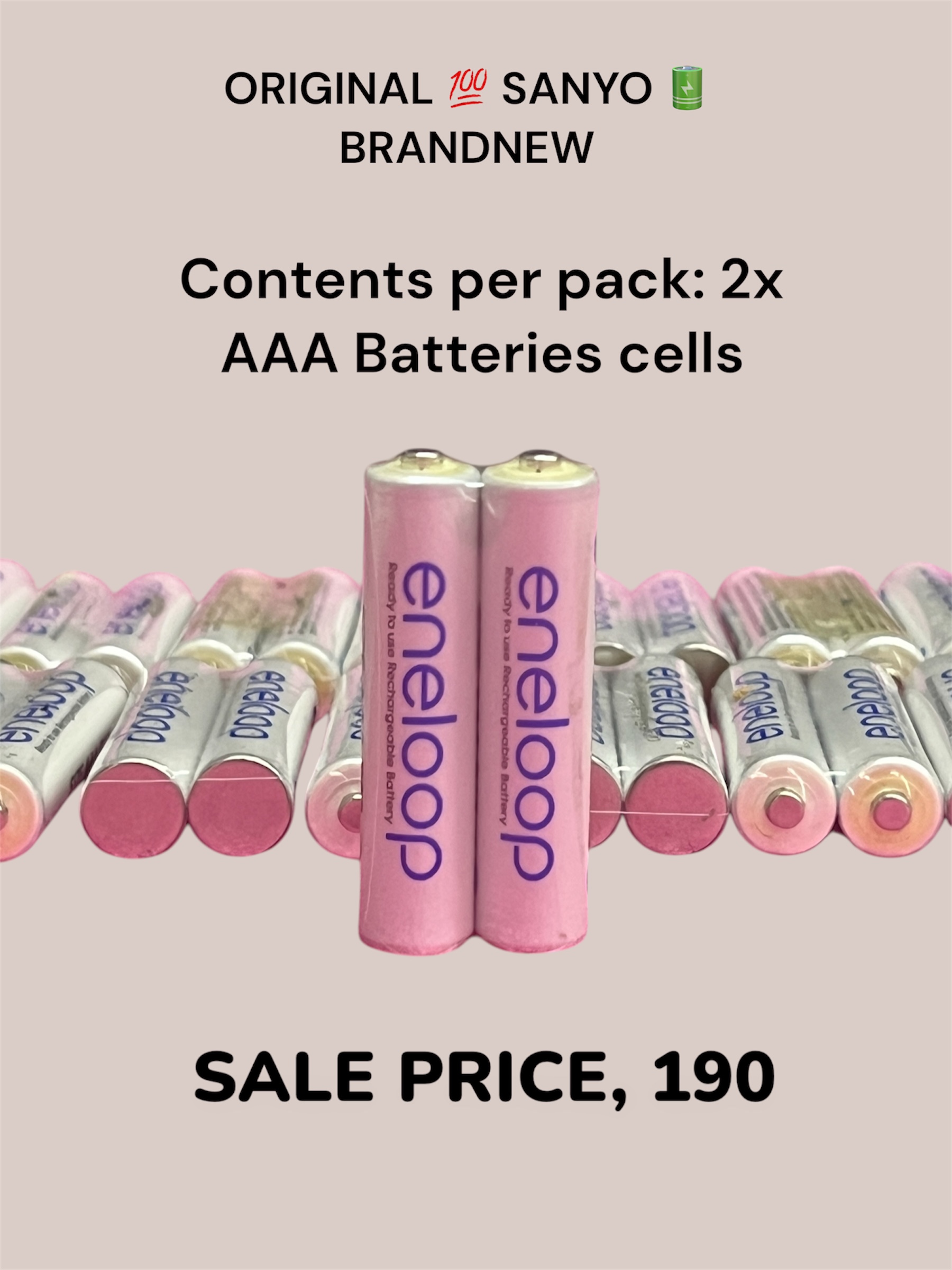 Sanyo Rechargeable Batteries