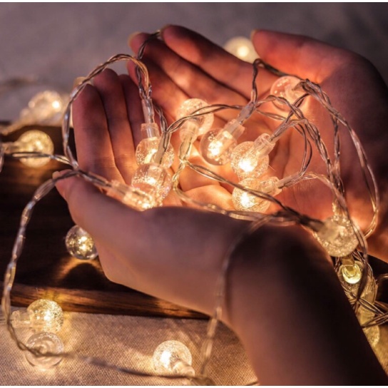 MABUHAY STAR Christmas Light 50L LED Steady Warm White Little Snow ...