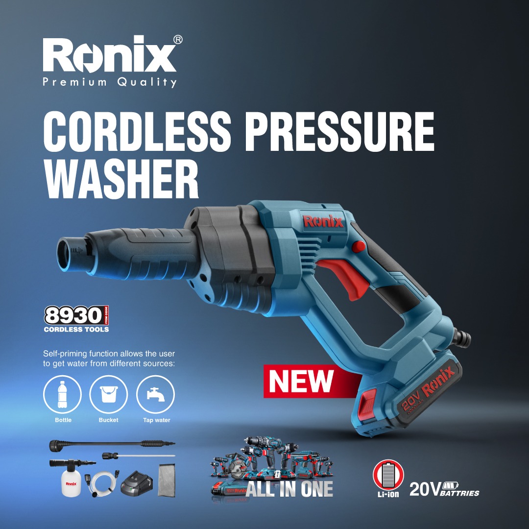 New! 🇩🇪 Ronix 8930 Premium Quality Germany Cordless High-pressure ...