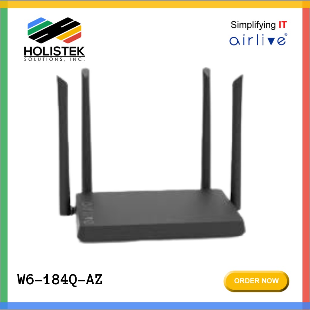 Airlive Wi-Fi 6 1800Mbps Easy MESH & VPN Dual Bands Gigabit Router (W6 ...