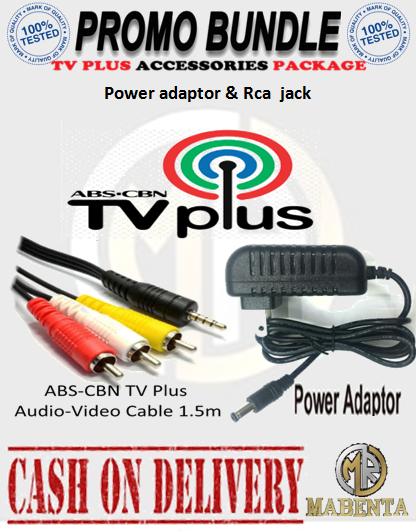 PROMO BUNDLE 6 abs cbn tv plus accesories (rca jack) (power adaptor ...
