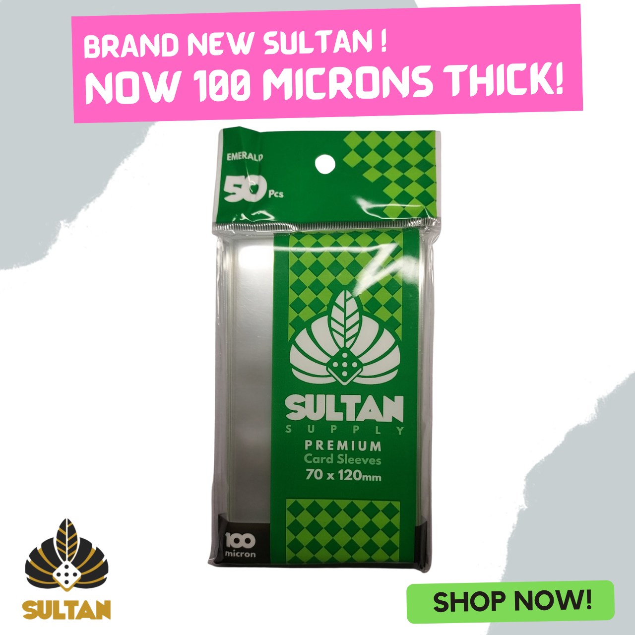 Sultan Supply Premium Card Sleeves: 70 x 120 Tarot Emerald 70mm x 120mm ...