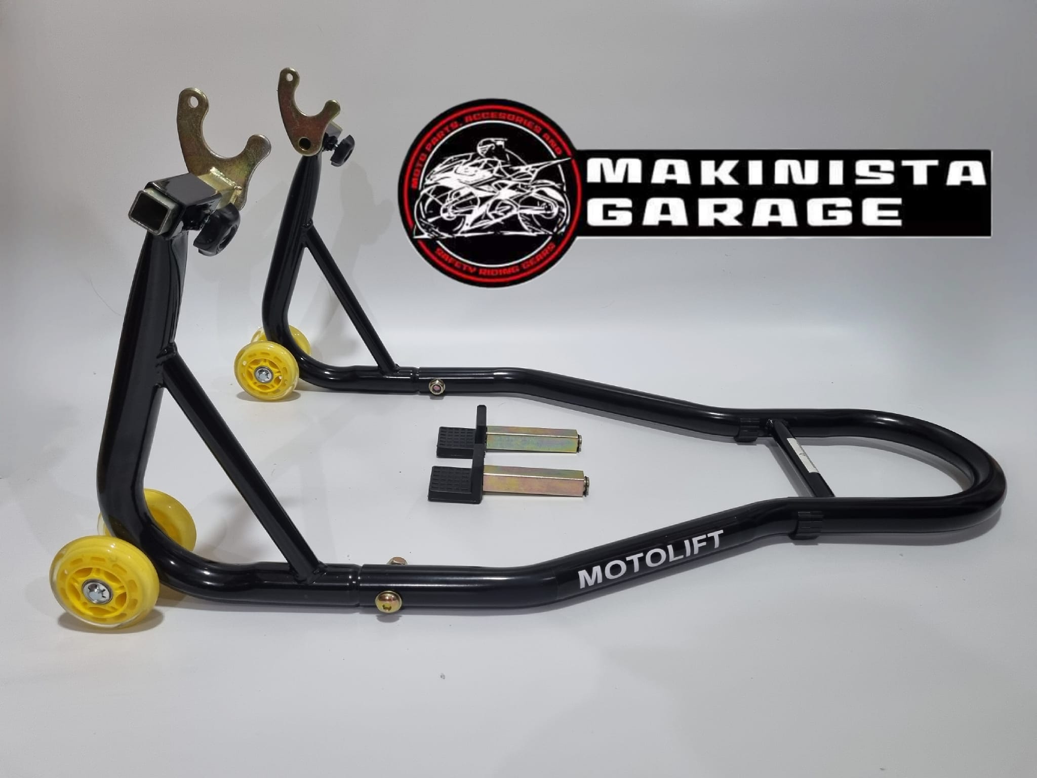 PADDOCK STAND Heavy Duty 2 IN 1 Swing Arm Type and Spool Type (up to ...