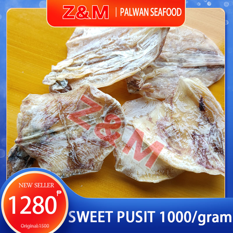 SWEET PUSIT 1000gram dry fish palawan seafood dried fish sweet pusit ...