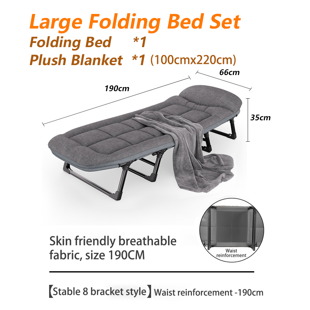 Folding Bed single heavy duty Outdoor Folding bed Portable bed nap Bed ...