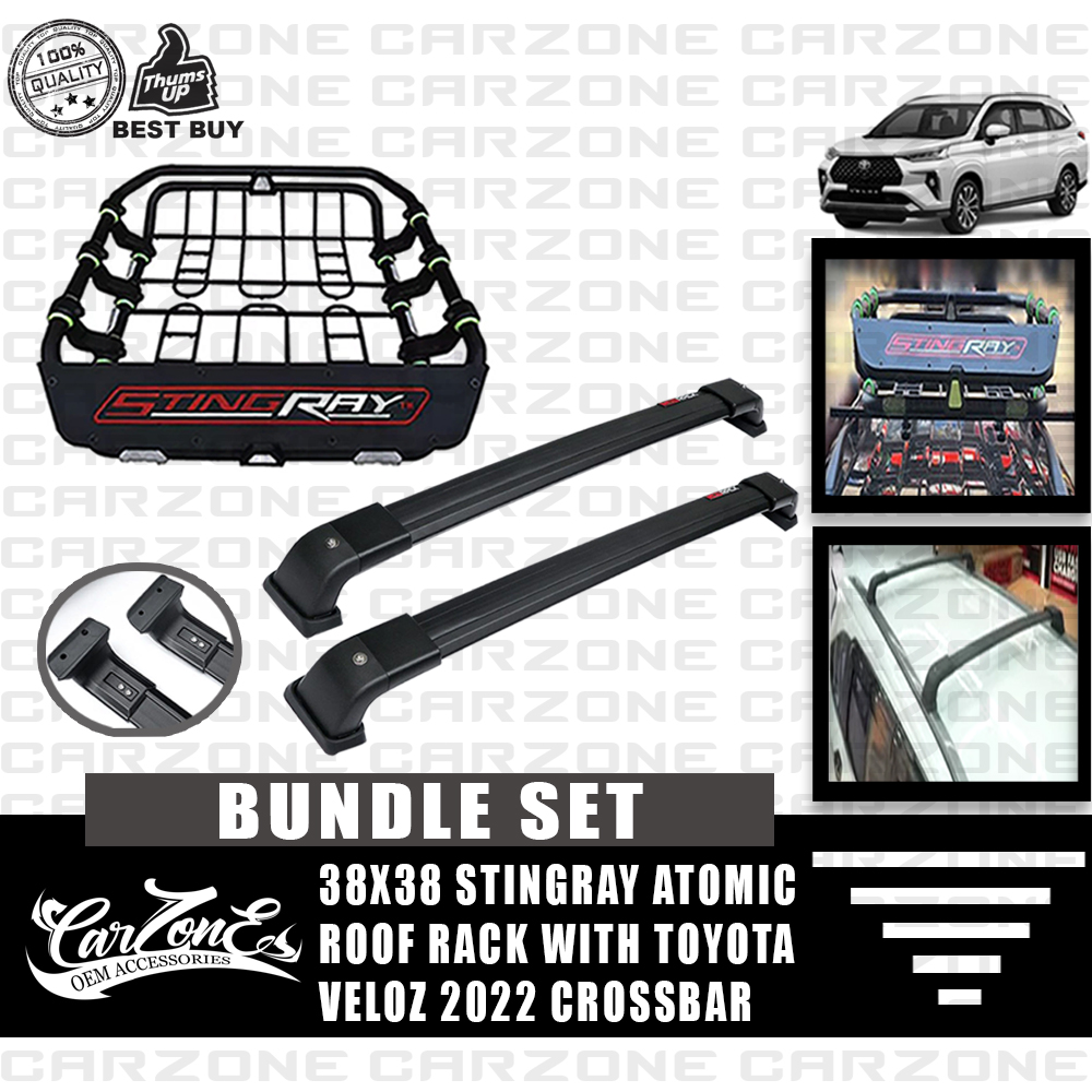 Toyota Veloz 2022 38x38 Aluminum STINGRAY ATOMIC Roofrack / Roof Rack ...