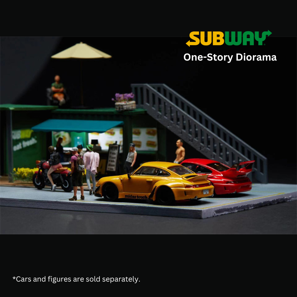 YOU&CAR 1/64 Scale Plastic Container Store One-Story Subway Livery ...