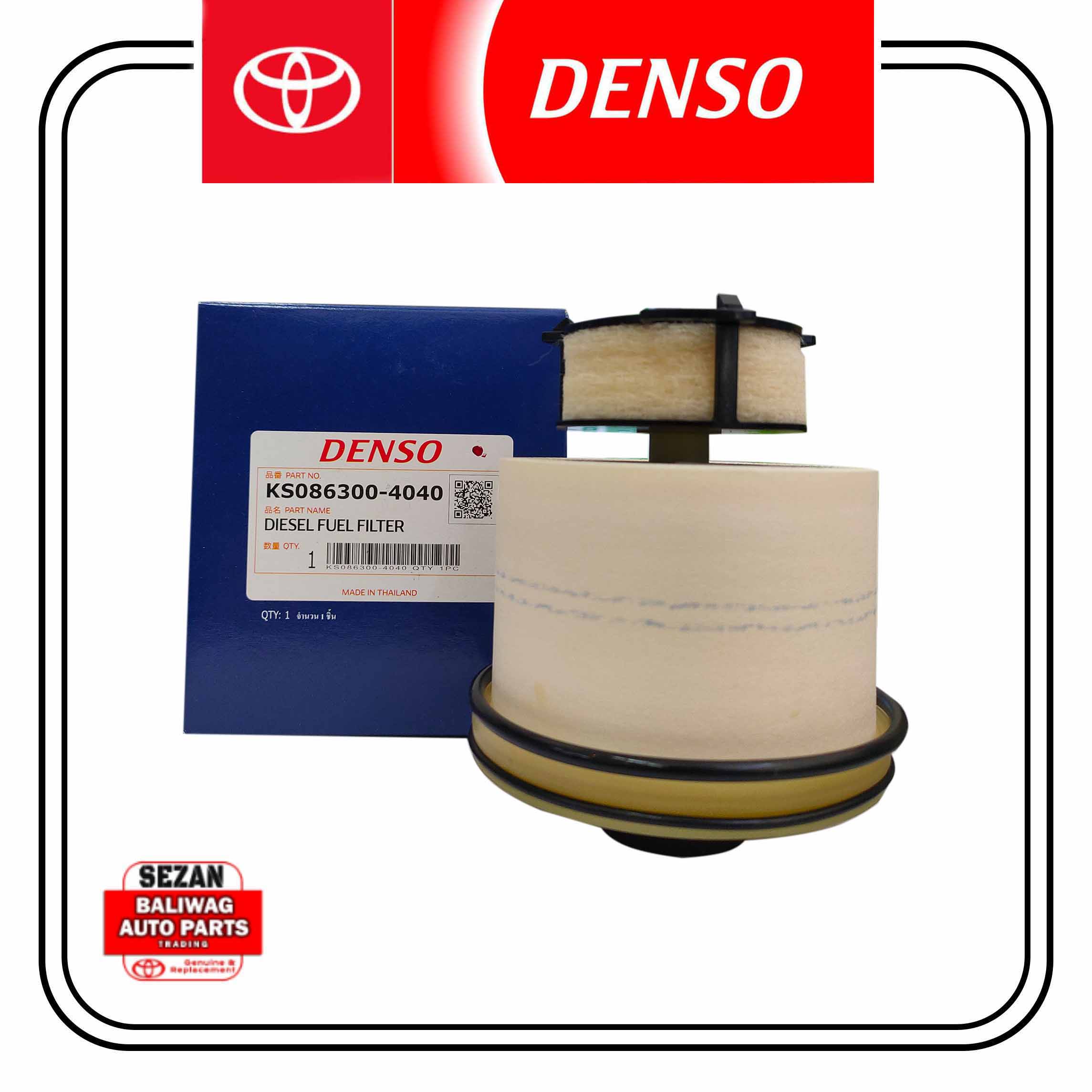 DENSO FUEL FILTER TOYOTA INNOVA FORTUNER HILUX HIACE 1GD 2GD 2016-2022 ...