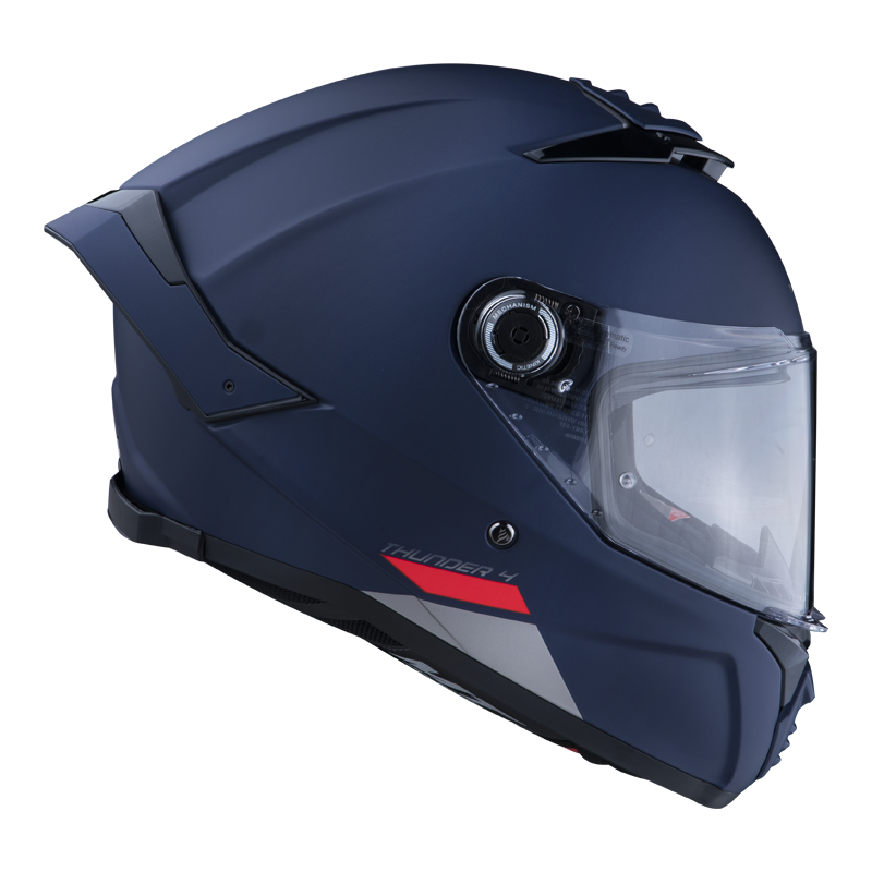 MT Thunder 4 SV PD Solid Full Face Dual Visor Helmets (FREE Clear Visor ...