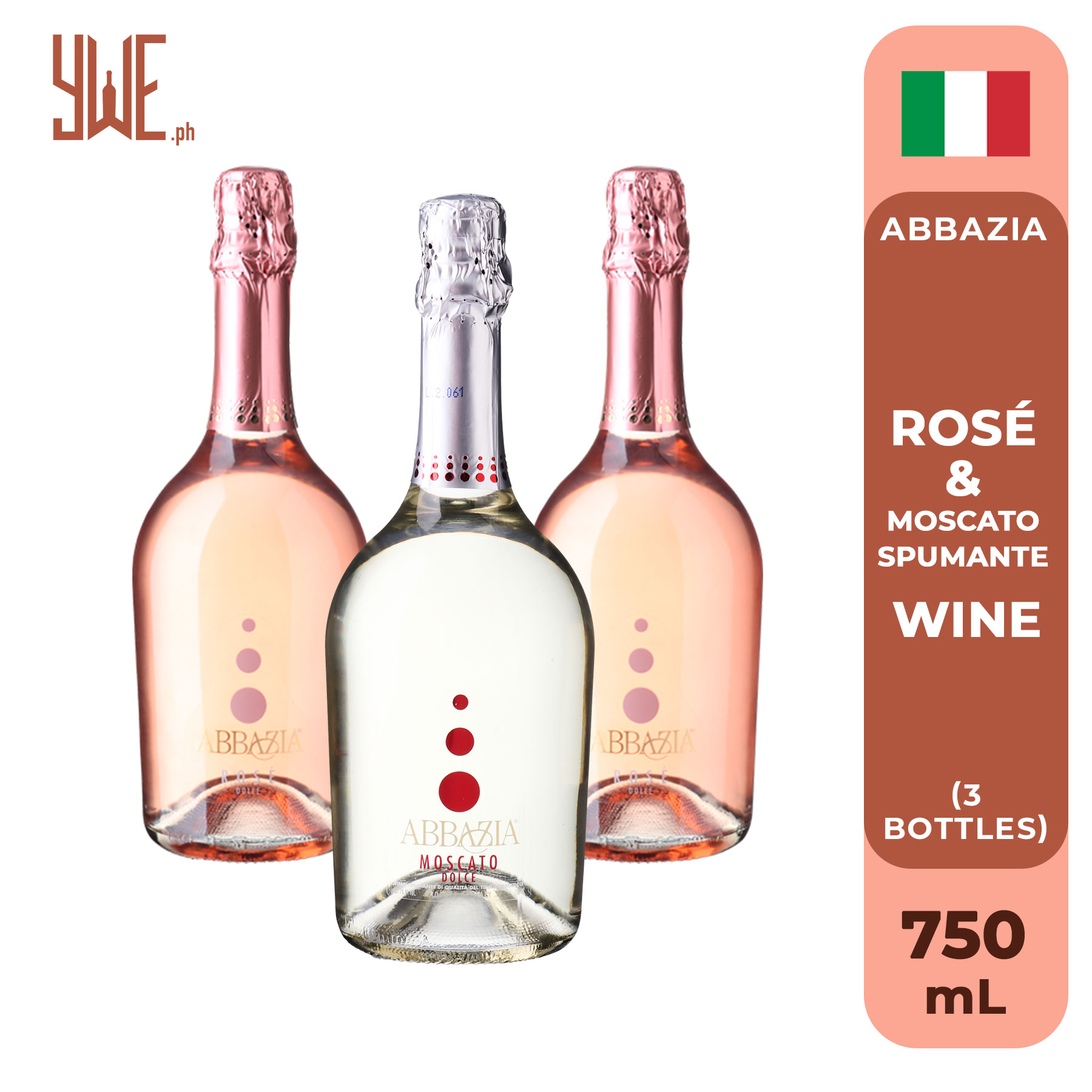 Abbazia Mixed Trio 2 Moscato Rose & Moscato Spumante | Lazada PH