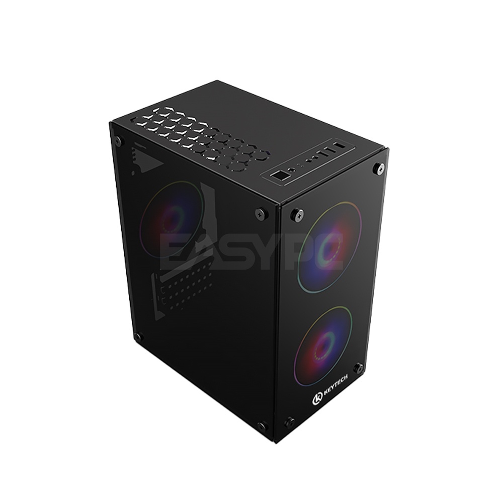 Keytech T-800 Micro ATX Gaming PC Case BlackCompatible MATX Mini ...